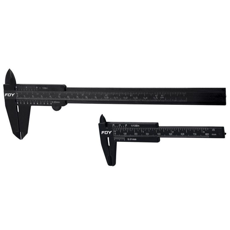 Juego de Calibradores Pie de Rey Vernier Plásticos 3" y 6" Foy Tools 1 ...