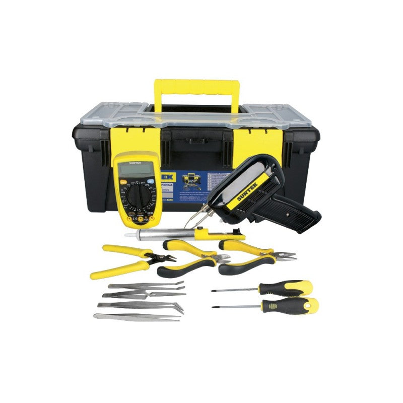 Juego de 13 Herramientas para Electrónica Surtek JEL13 | protosa.com