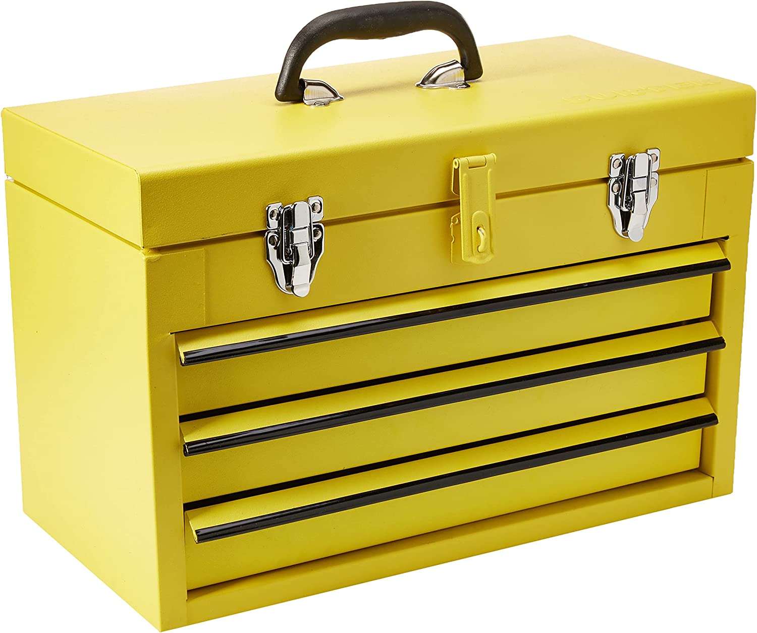 Caja Portaherramientas Metalica Color Amarillo con 3 Gavetas 11" x 18 ...