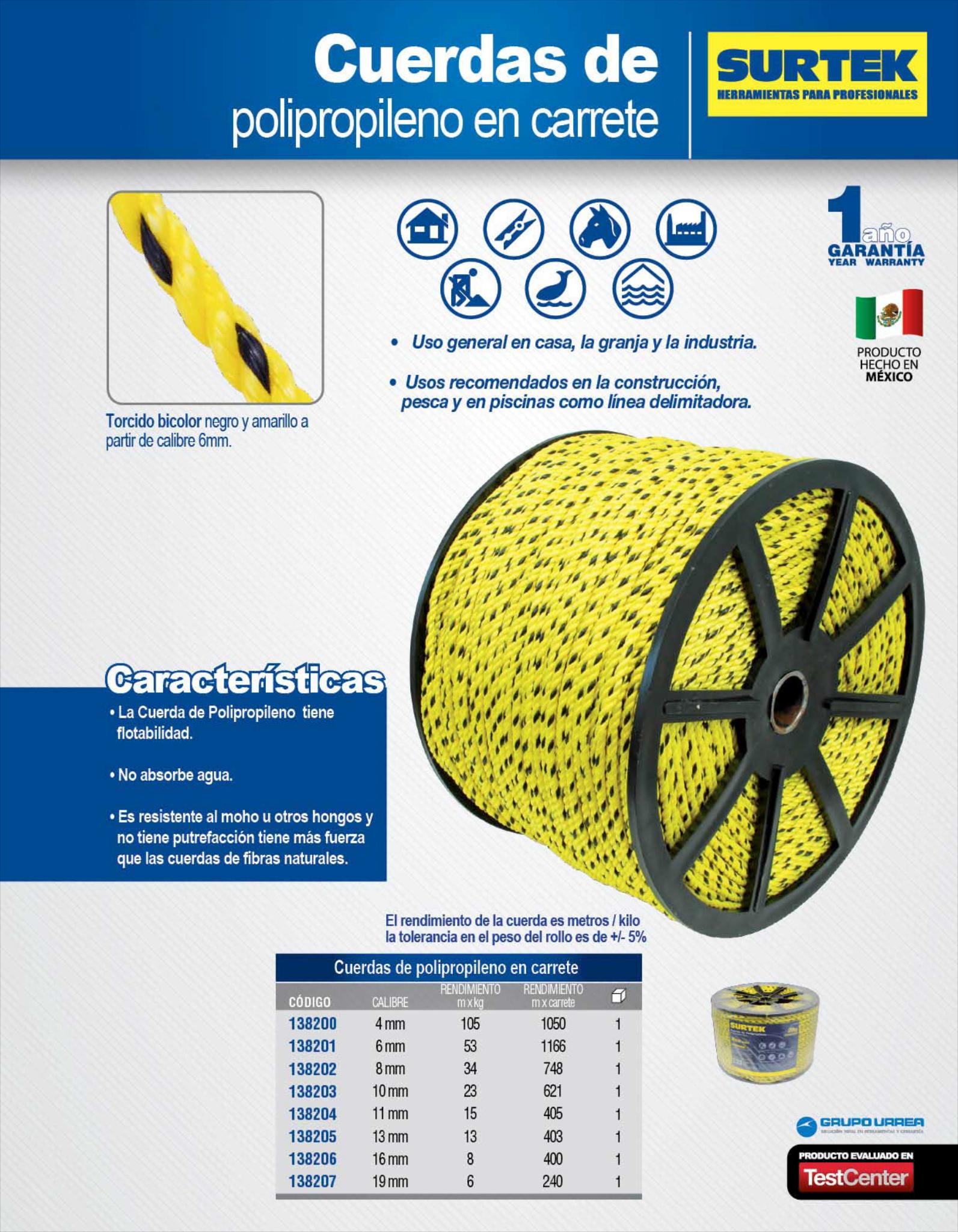Cuerdas De Polipropileno Protosa